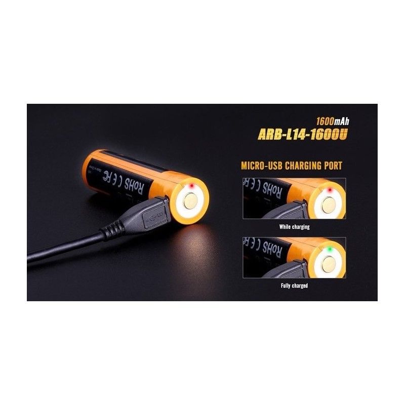 Batería FENIX USB 1600 mAh recargable micro Usb » Sector 112 Material ...