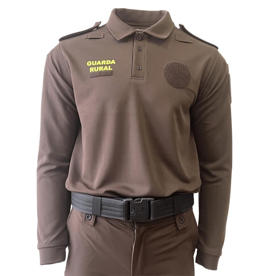 Polo manga larga KRC Guarda Rural marrón » Sector 112 Material Policial ...