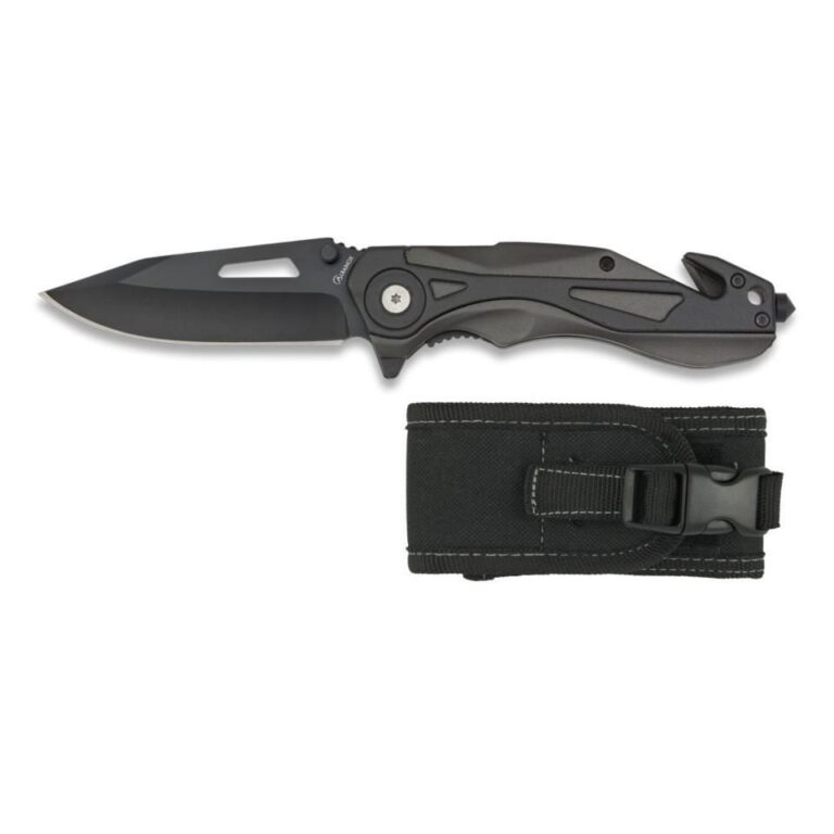 Navaja táctica negra. Hoja: 8.3cm » Sector 112 Material Policial S.L.